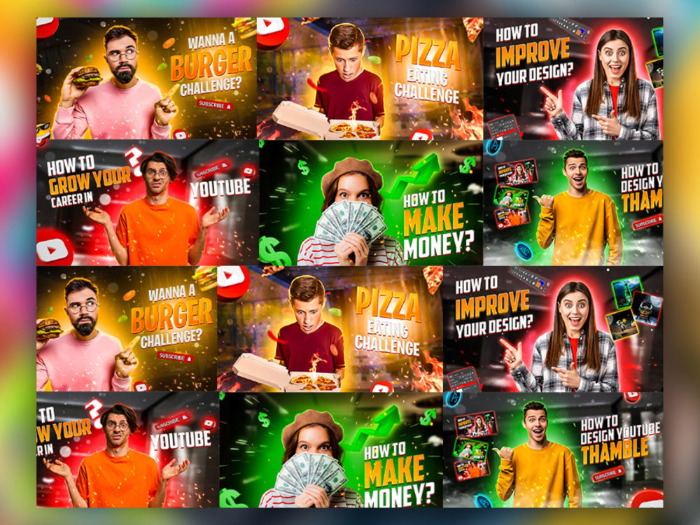 Expert eye-catchy and attractive YouTube thumbnail design in 24 hours ...