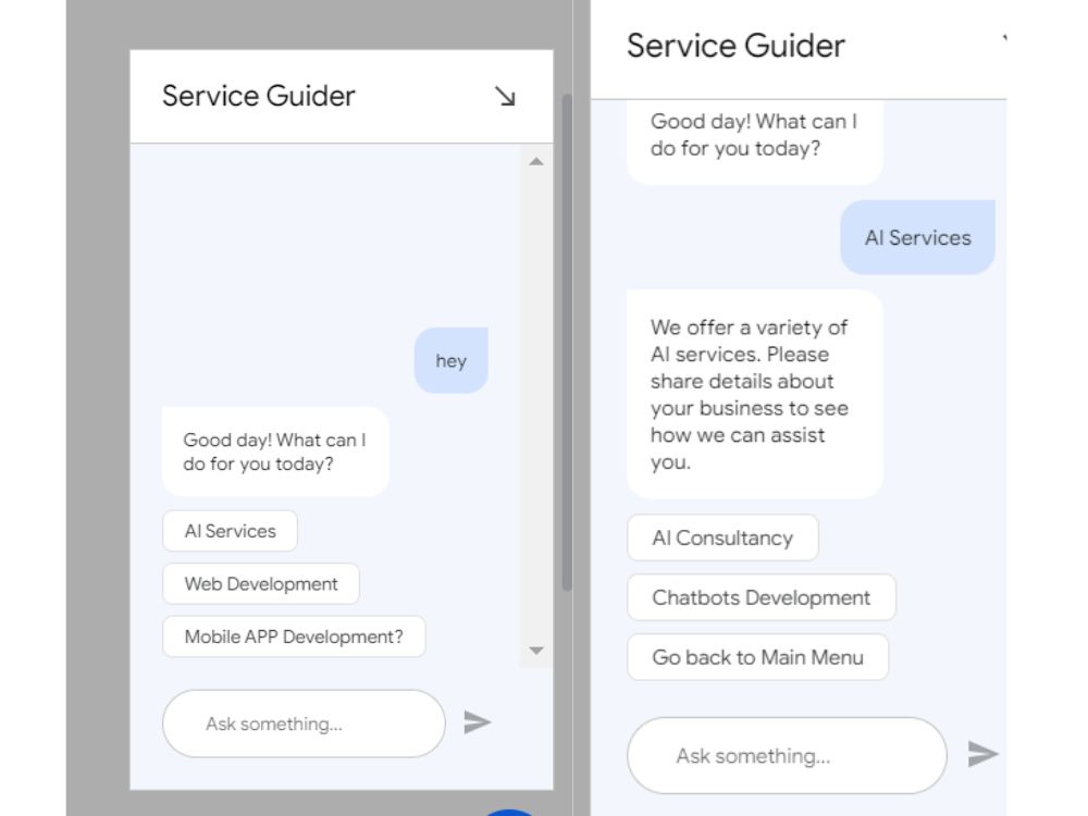 Service Provider Chat Bot | Upwork