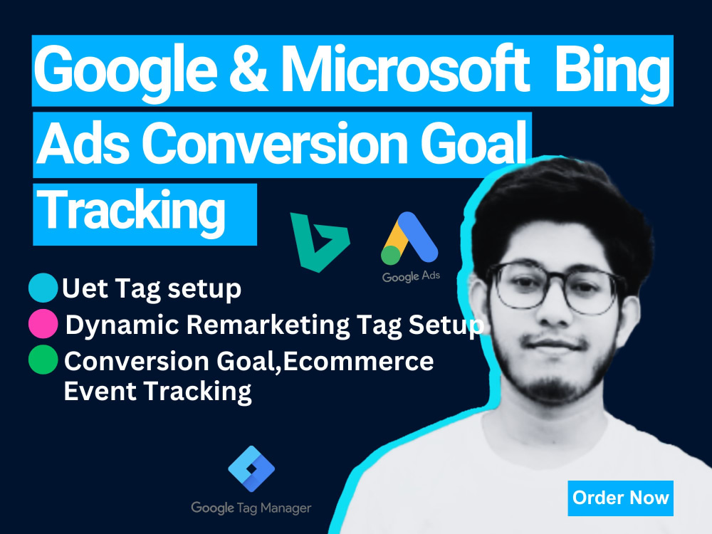 Microsoft bing ads uet tag google ads conversion goal remarketing tracking | Upwork