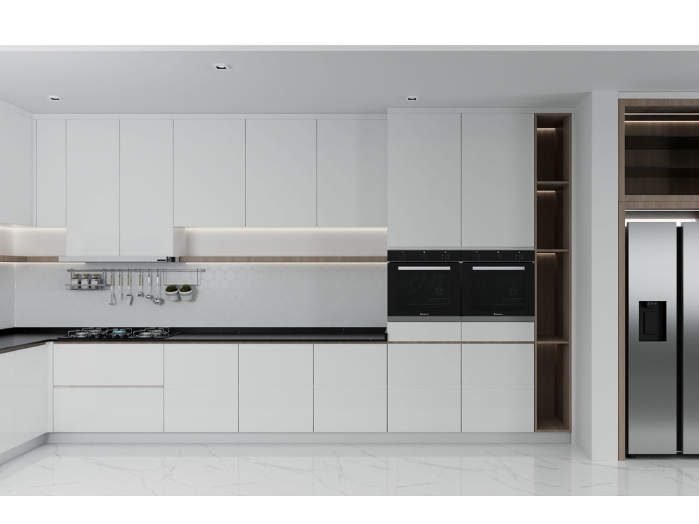 Modern kitchen design with high resolution rendering | Upwork