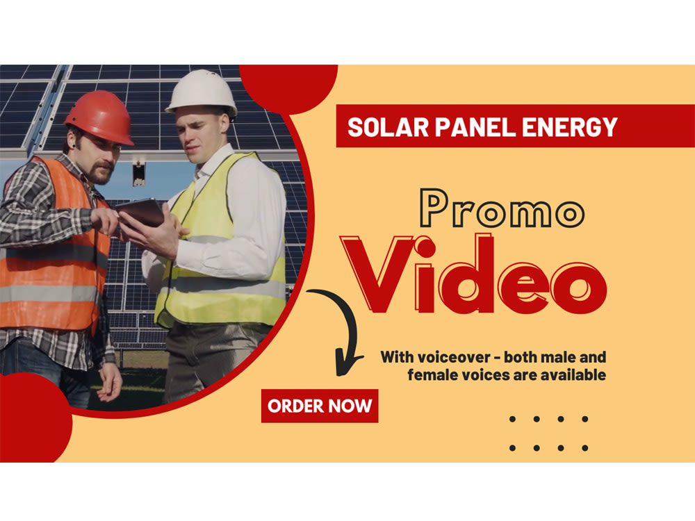 Professional solar panel energy or power advertising video | Upwork
