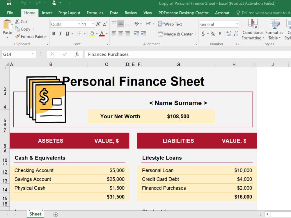 Excel Spreadsheet formula in an hour | Upwork