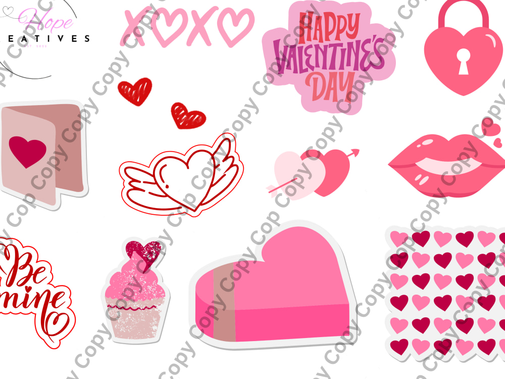 A downloadable Valentines Stickers | PDF | DIY | Printable ...