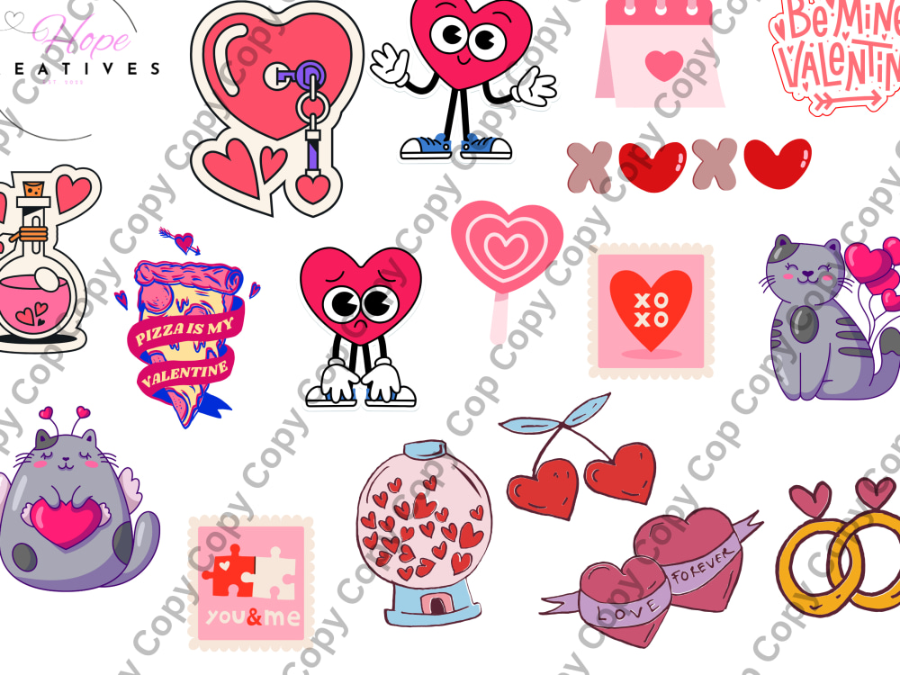 A downloadable Valentines Stickers | PDF | DIY | Printable ...