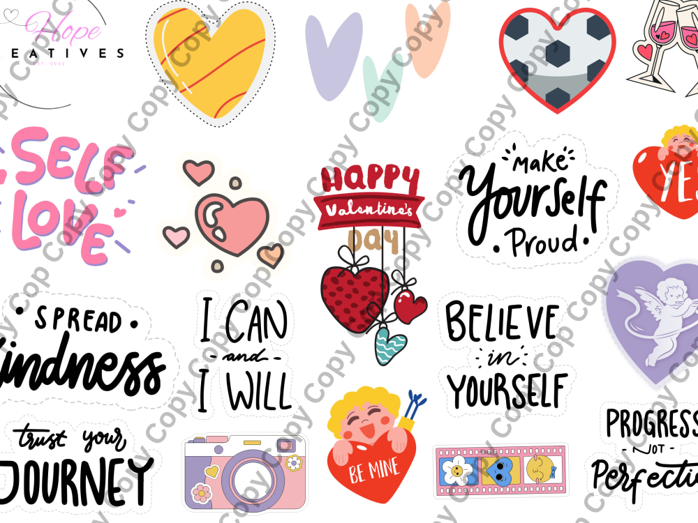 A downloadable Valentines Stickers | PDF | DIY | Printable ...