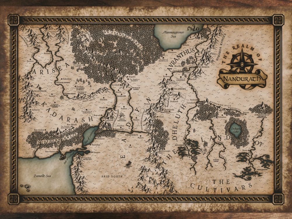 An epic fantasy map | Upwork