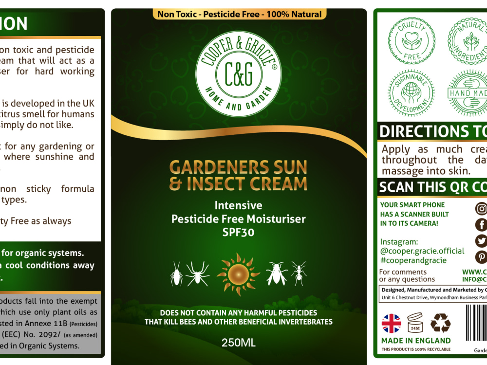 A Professionally Designed Gardening Product Label, Mockup and ...