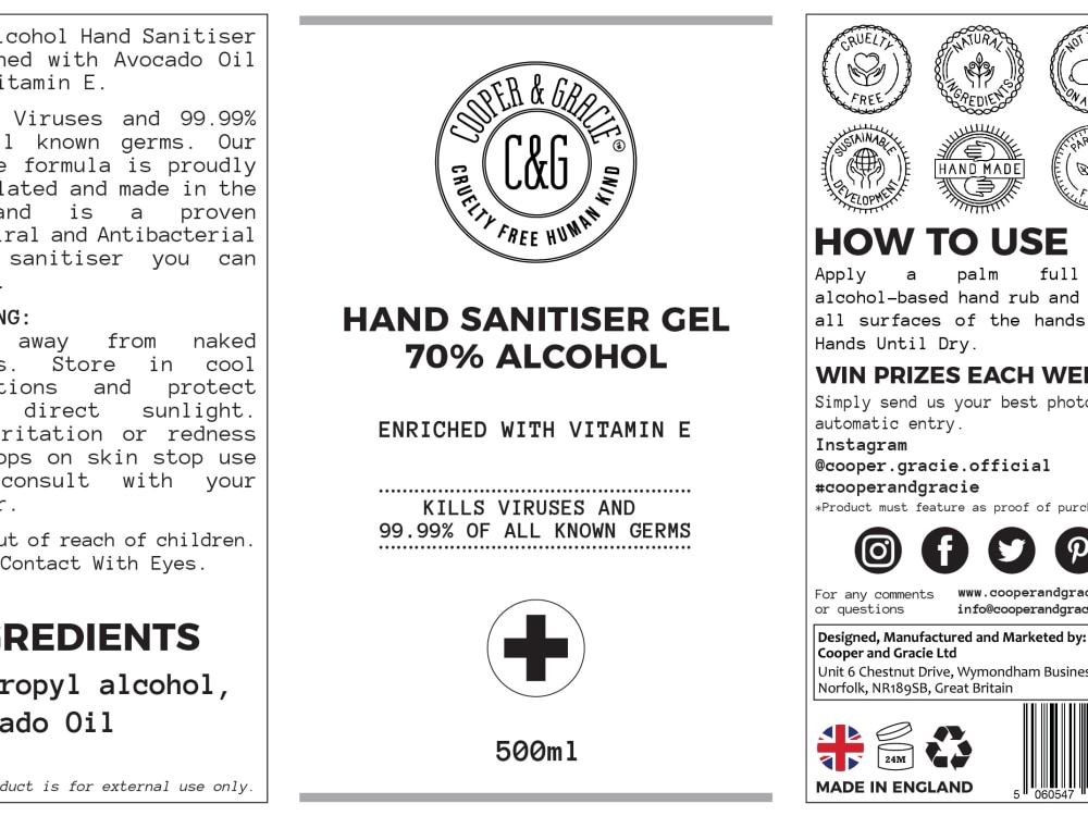 A Professionally Designed Product Label for Amazon and Printing | Upwork