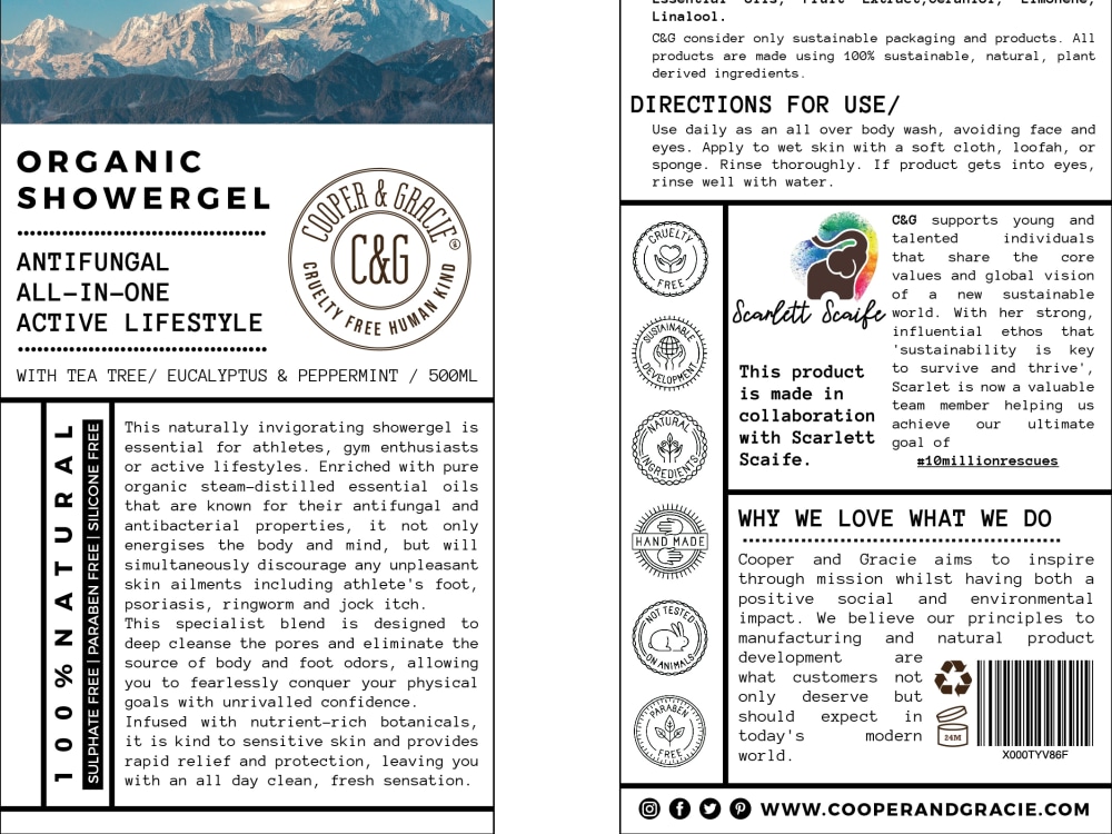 A Professionally Designed Product Label for Amazon and Printing | Upwork