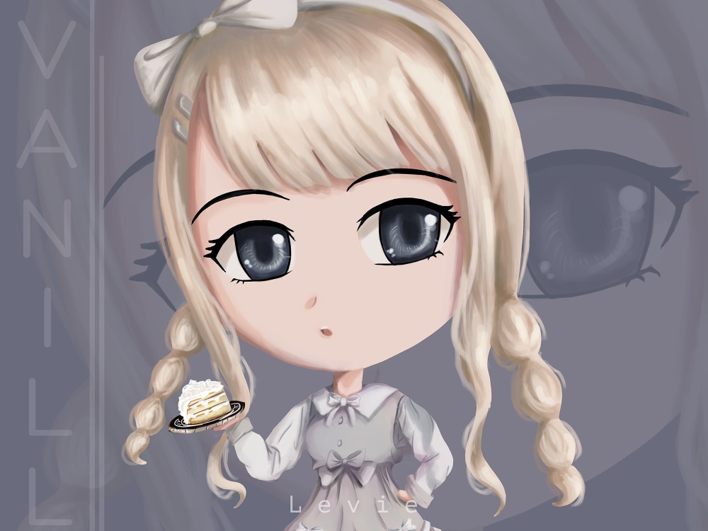 A fantastic chibi art for original character, fan art, avatar or mascot ...