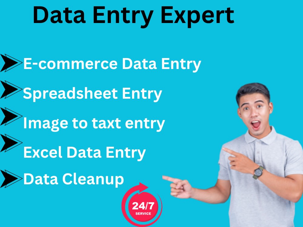 E- commerce entry ,Spreadsheet entry, Image entry, Excel data entry , | Upwork