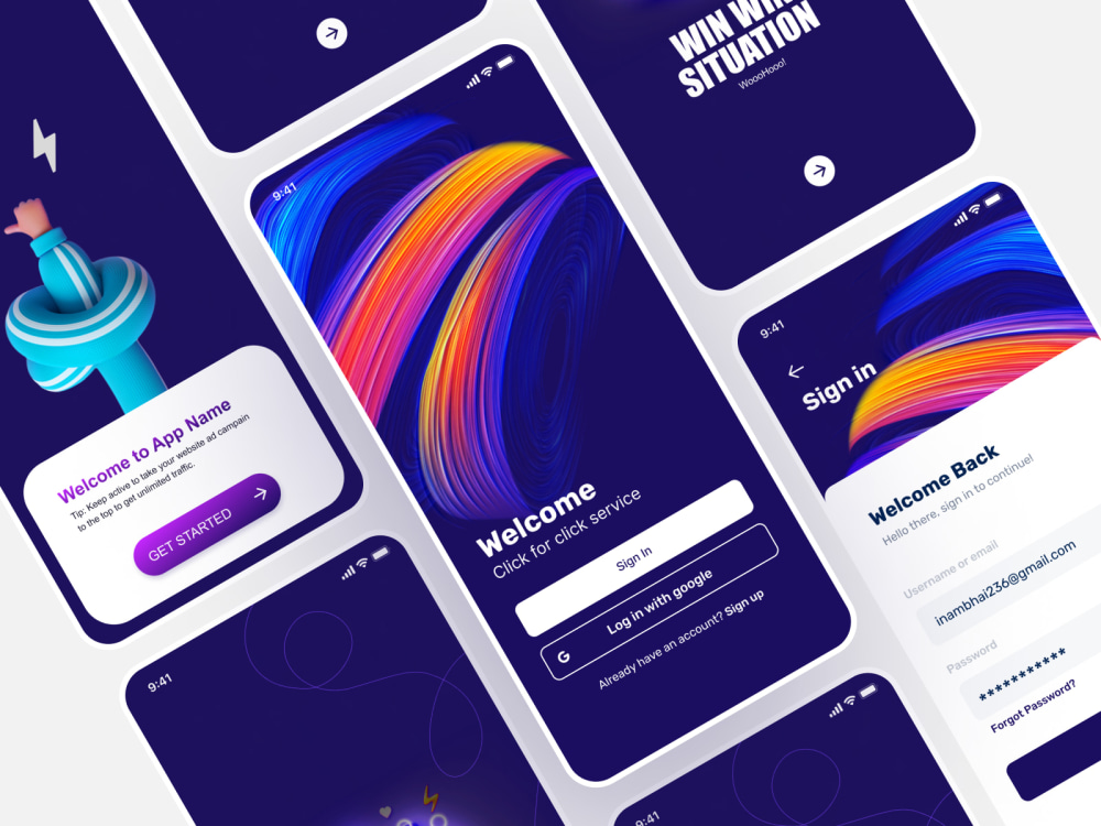 Creative UI UX design for your mobile or website | Upwork