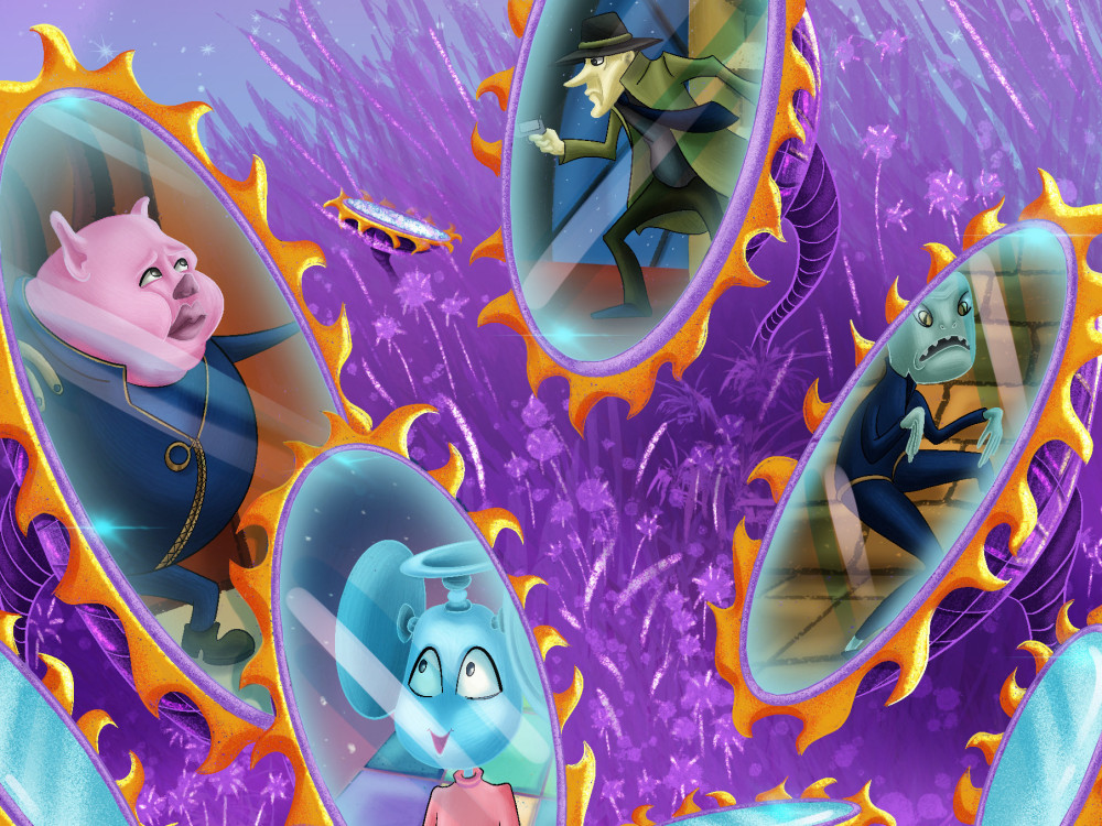 Illustration for the book "The Secret of the Third Planet" | Upwork