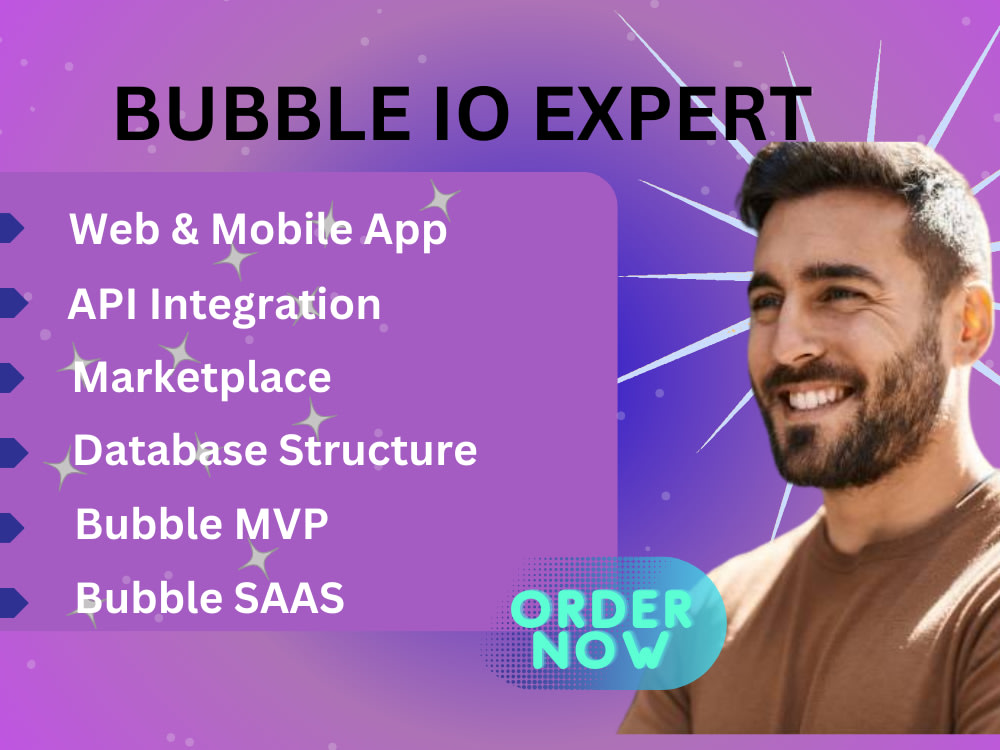 Bubble MVP app, responsive bubble website design, API Integration, chatbot | Upwork