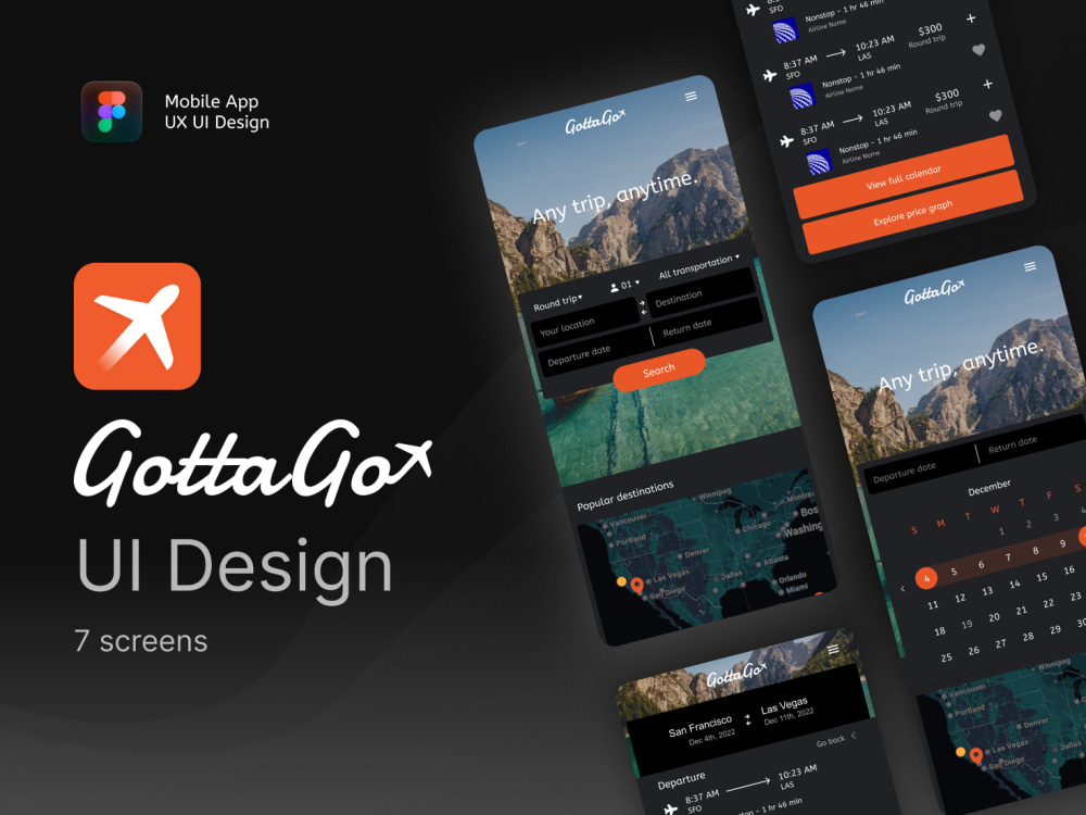 A custom UX UI design for your mobile app in figma | Upwork