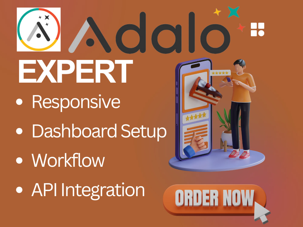 Get responsive bubble.io page, saas a web app and Adalo app | Upwork