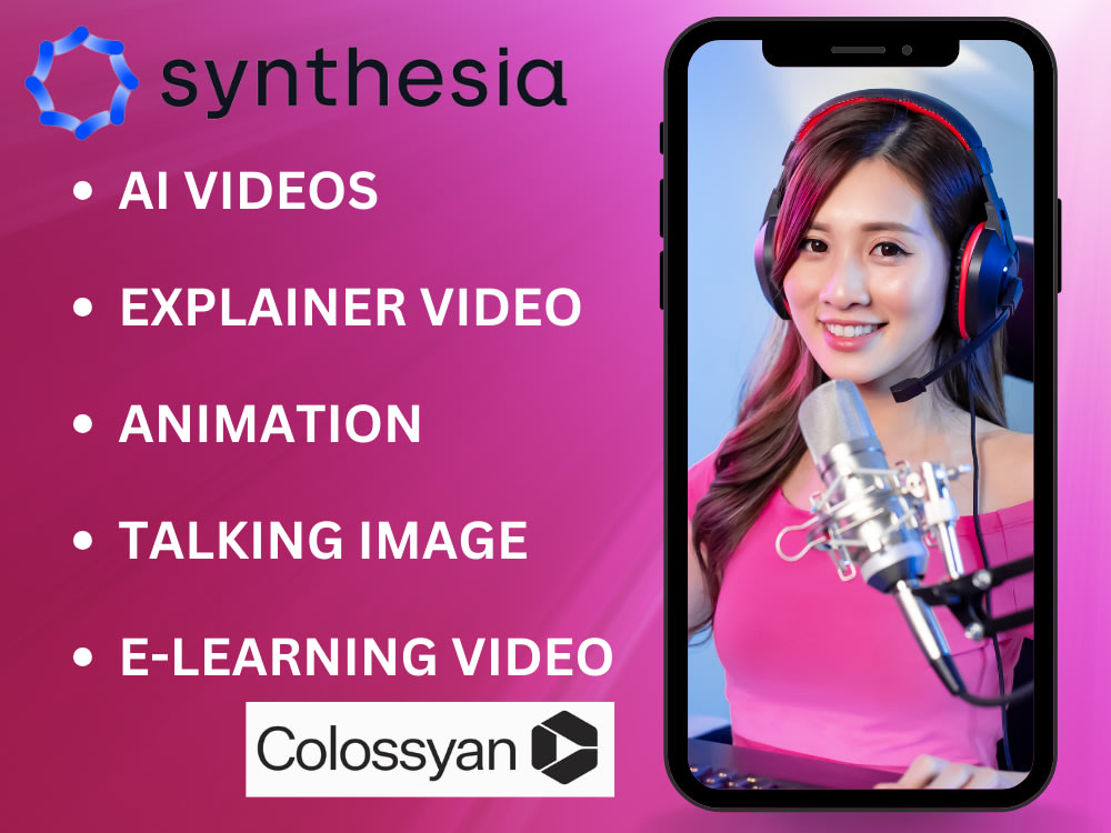 Synthesia colossyan ai video creation, spokesperson video for ads, deepfake | Upwork