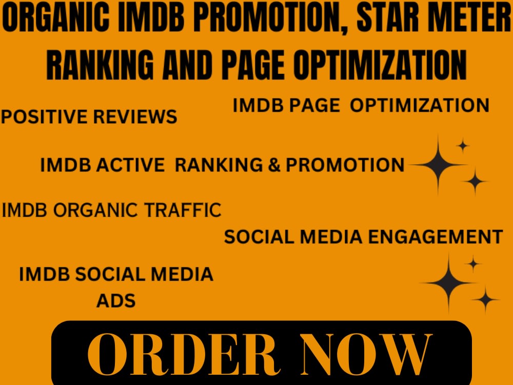 Organic imdb promotion increase your starmeter rating and movie review | Upwork