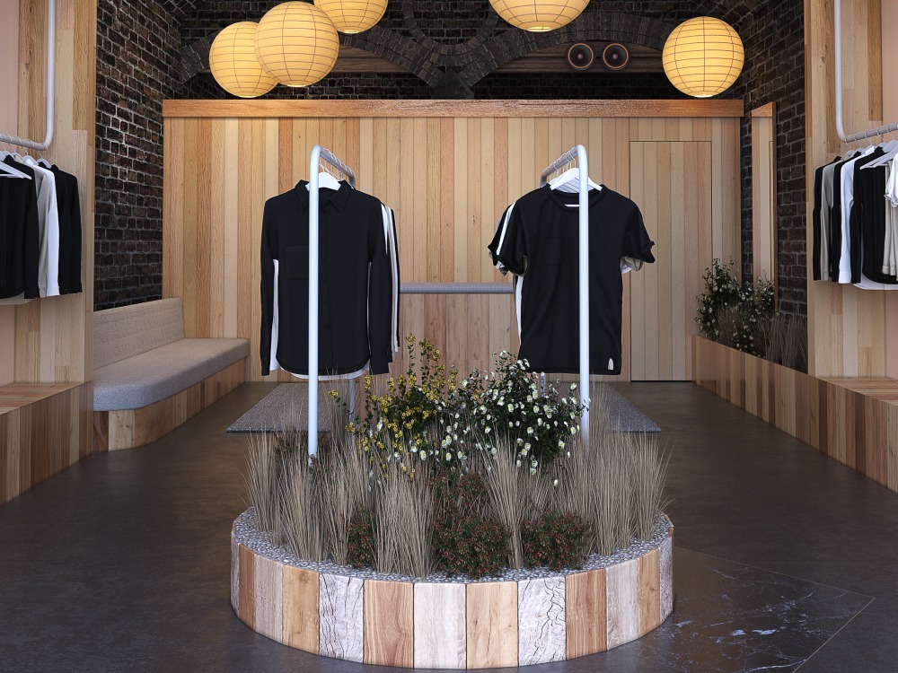 3D visualization of the interior using Autodesk 3dsMax, Corona render ...