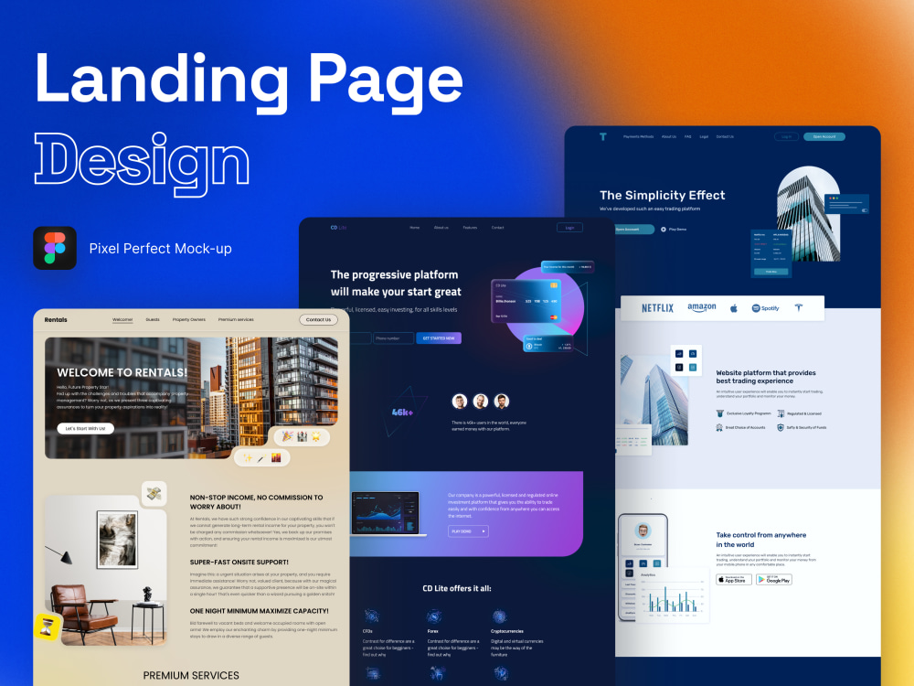 High-converting, responsive and attractive landing page design in Figma | Upwork