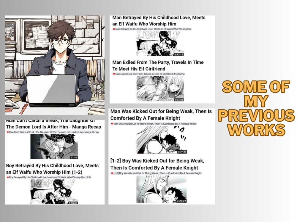 An anime, manga, and manhwa recap video script for your YouTube channel ...