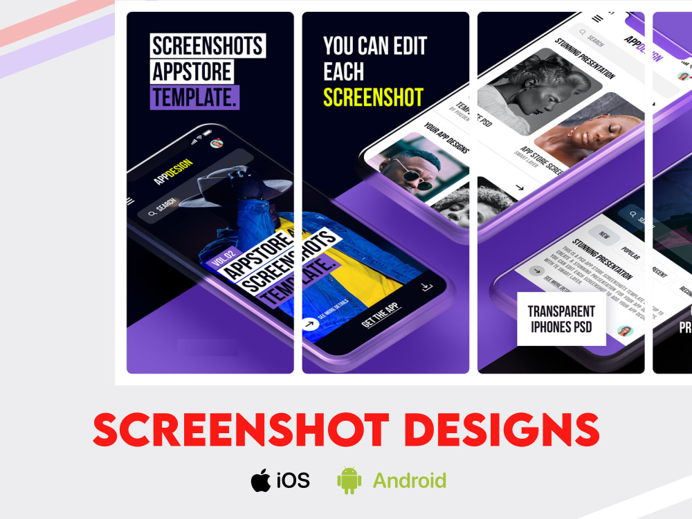 Professional App Store or PlayStore screenshots for your Mobile Apps ...