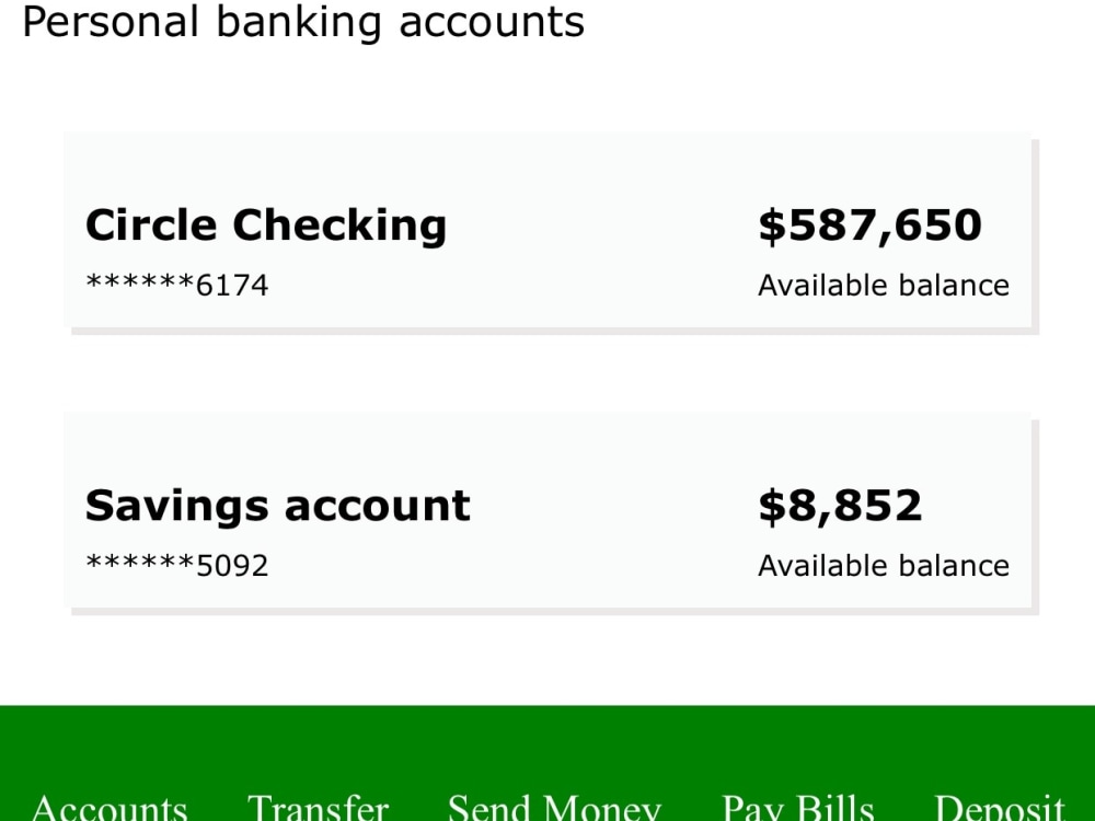A bank web app | Upwork