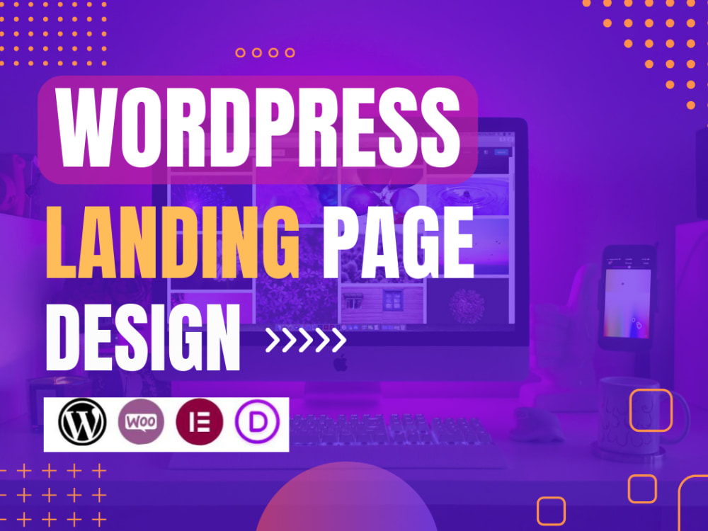 High converting modern wordpress landing page elementor landing page design | Upwork