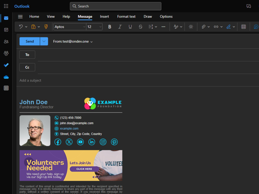 A professional email signature in HTML and inlined CSS with clickable links | Upwork