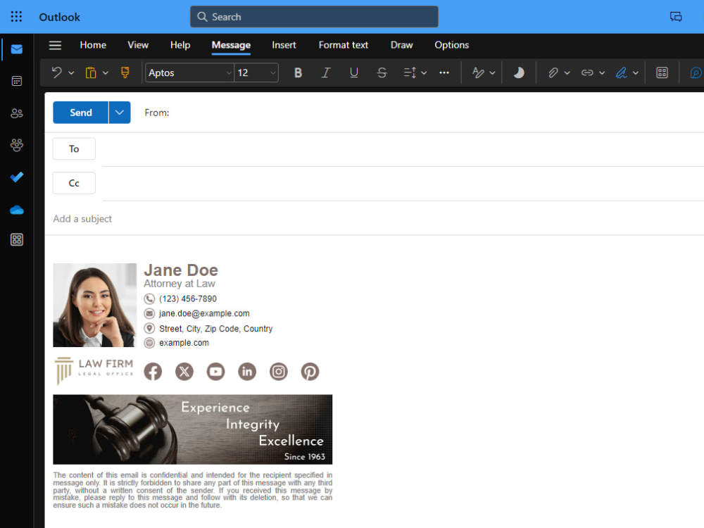 A professional email signature in HTML and inlined CSS with clickable links | Upwork