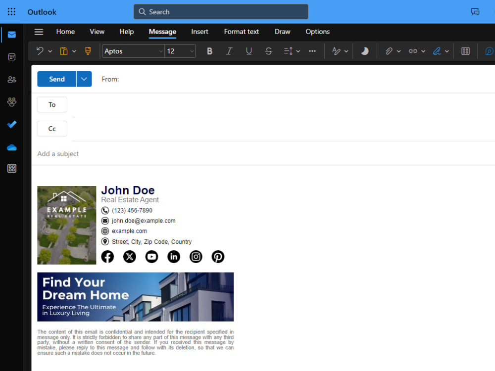 A professional email signature in HTML and inlined CSS with clickable links | Upwork