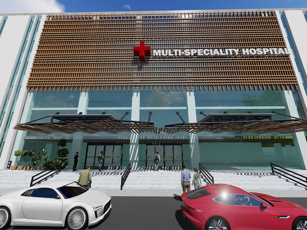 Functional 3D sketchup model and stunning renders of your hospital ...