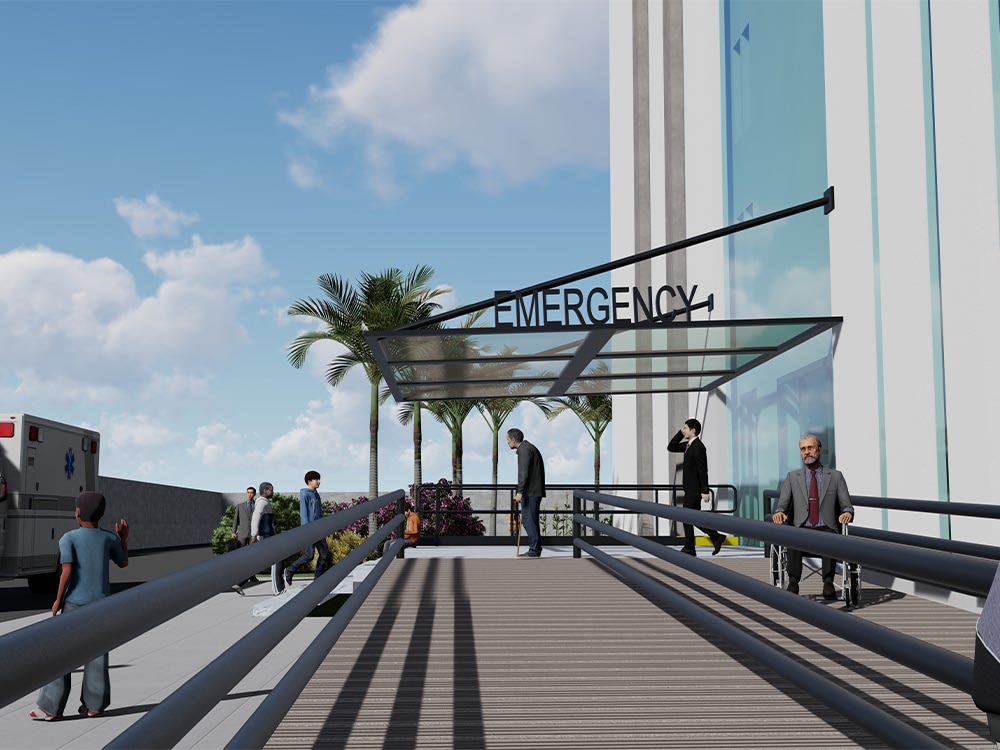 Functional 3D sketchup model and stunning renders of your hospital ...