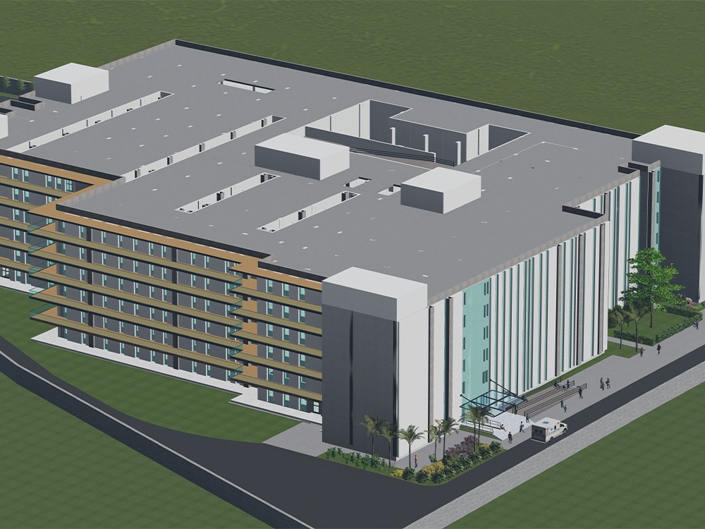 Functional 3D sketchup model and stunning renders of your hospital ...