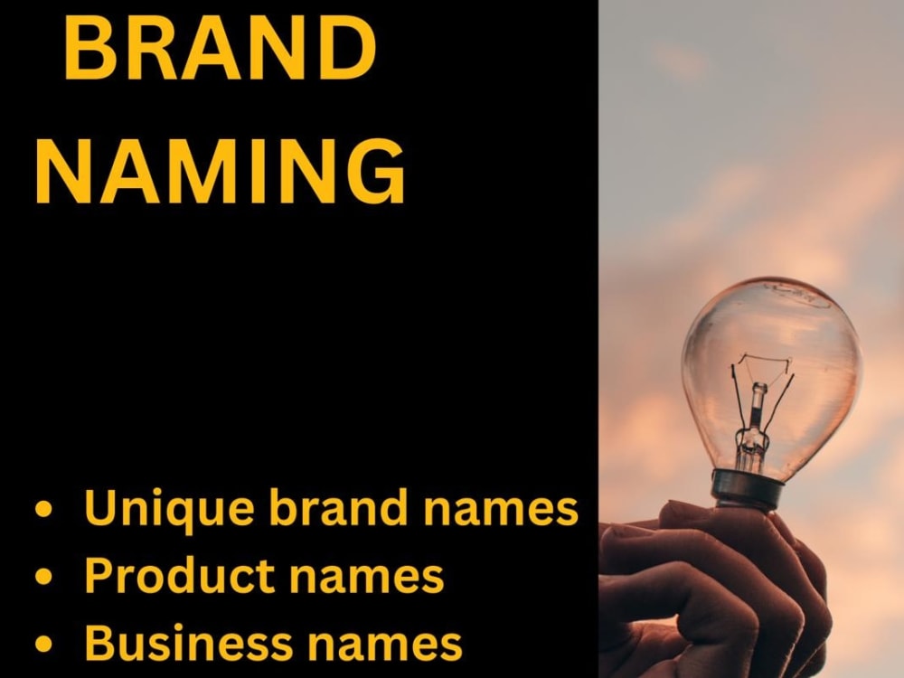 An amazing and unique names for your brand, product and business. | Upwork