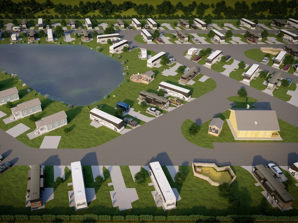 2d/3d Design of RV Park, Caravan Park and Motor Cabins | Upwork