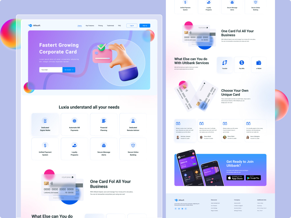 Responsive & Professional Website Landing Page UI UX design in Figma ...