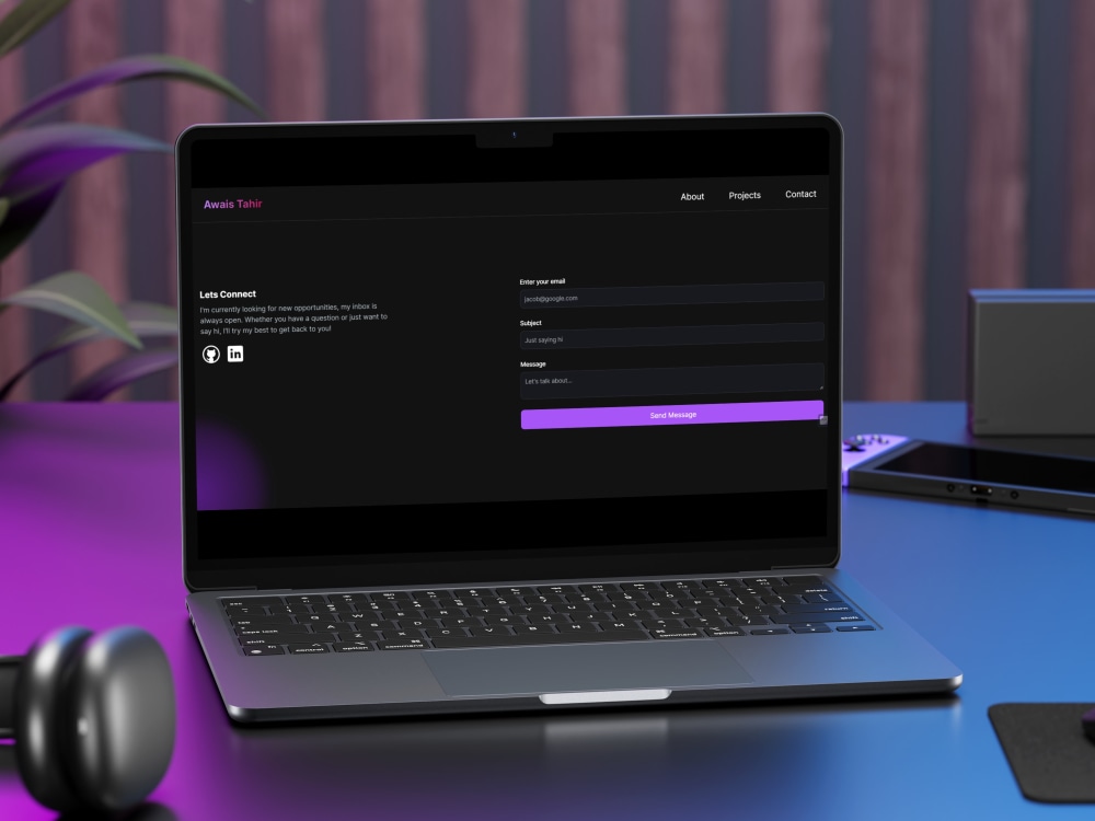 Attractive portfolio website using Next.js | React.js | Upwork
