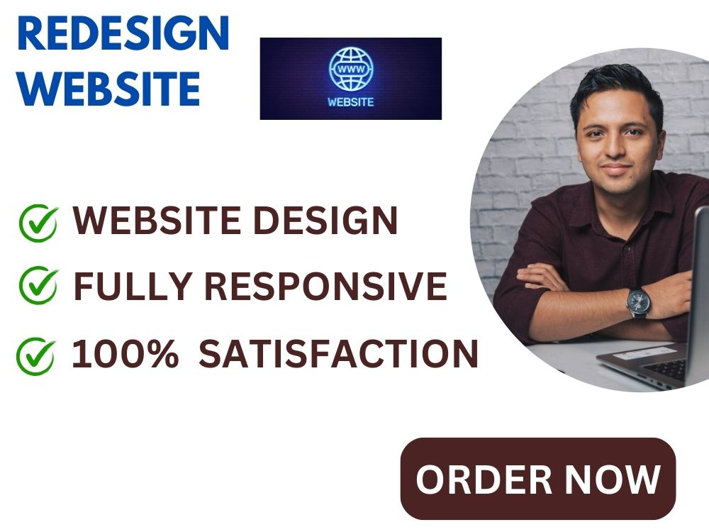 I'll redo Website design ; website redesign | Upwork