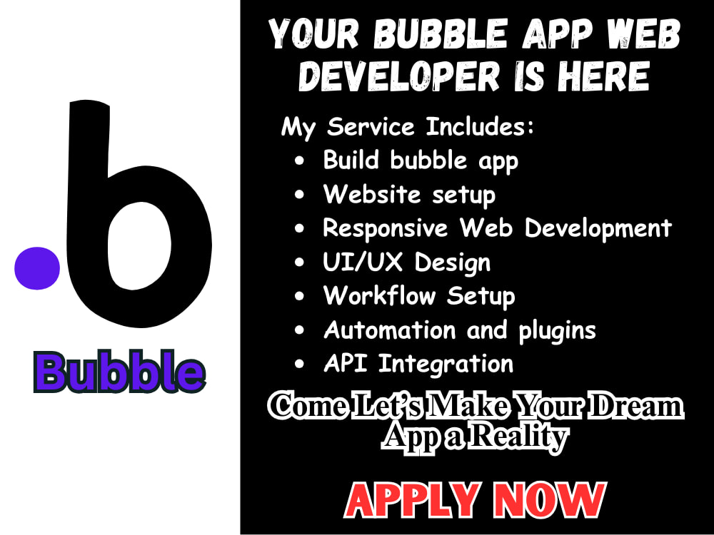 A build swift bubble io webapp, bubble flutterflow app, bubble io ... A build swift bubble io webapp, bubble flutterflow app, bubble io ...