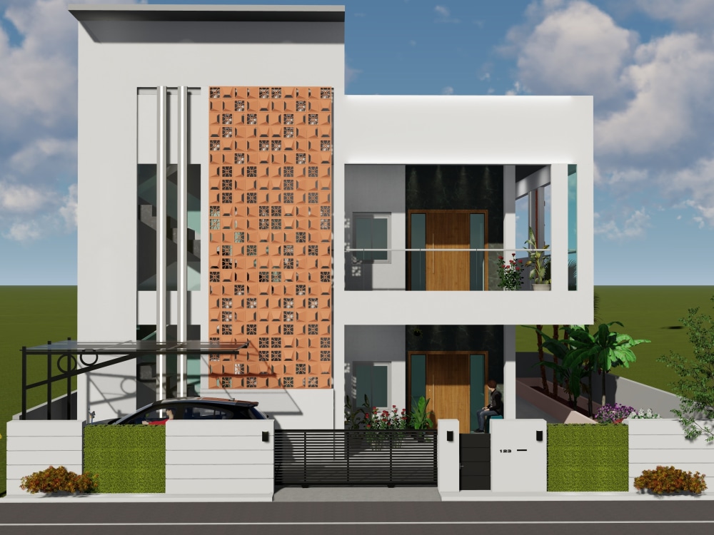 Photo realistic renderings of a multi family home. | Upwork