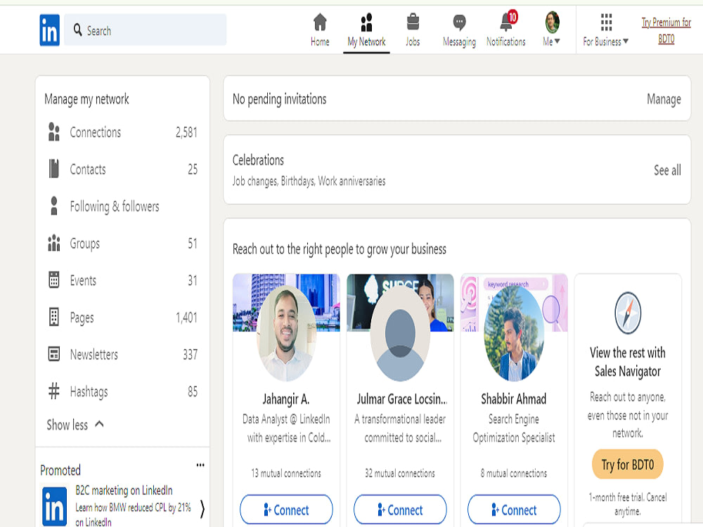 LinkedIn Marketing Manager for LinkedIn Organic Growth | Upwork