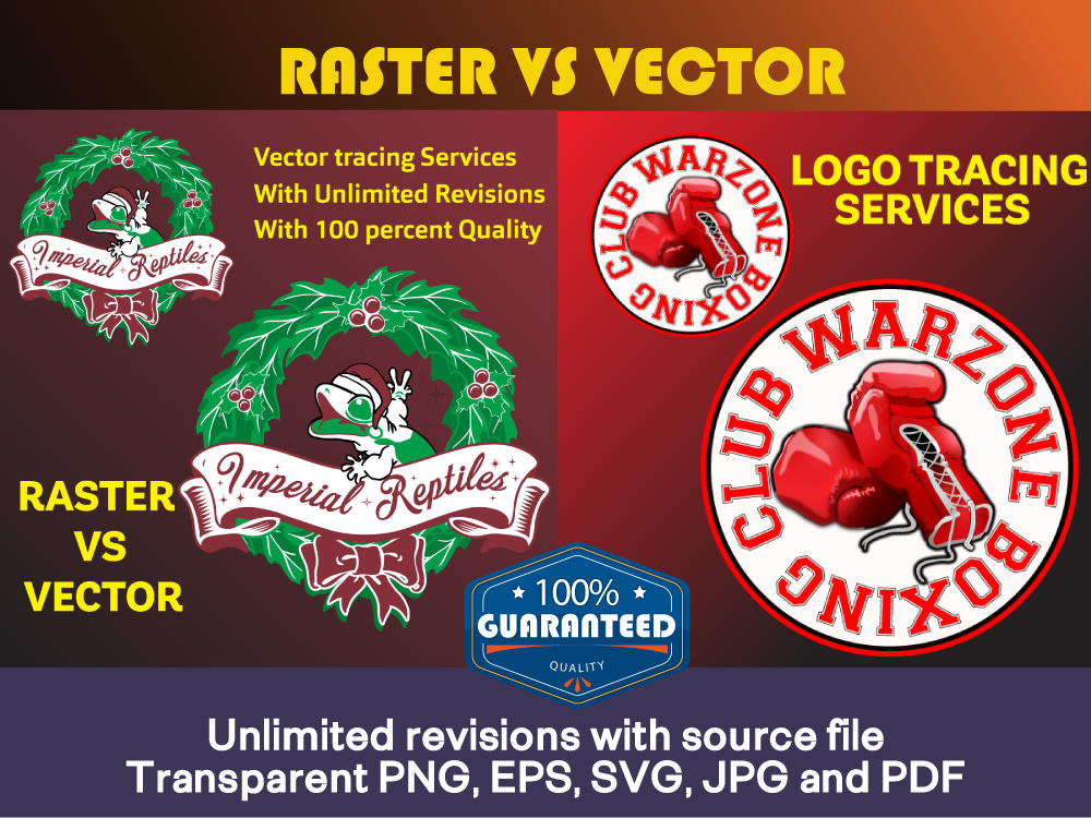 Logo recreate, Logo tracing, raster to vector | Upwork