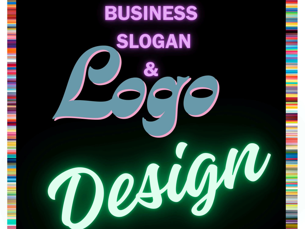 An eye catching logo and slogan | Upwork