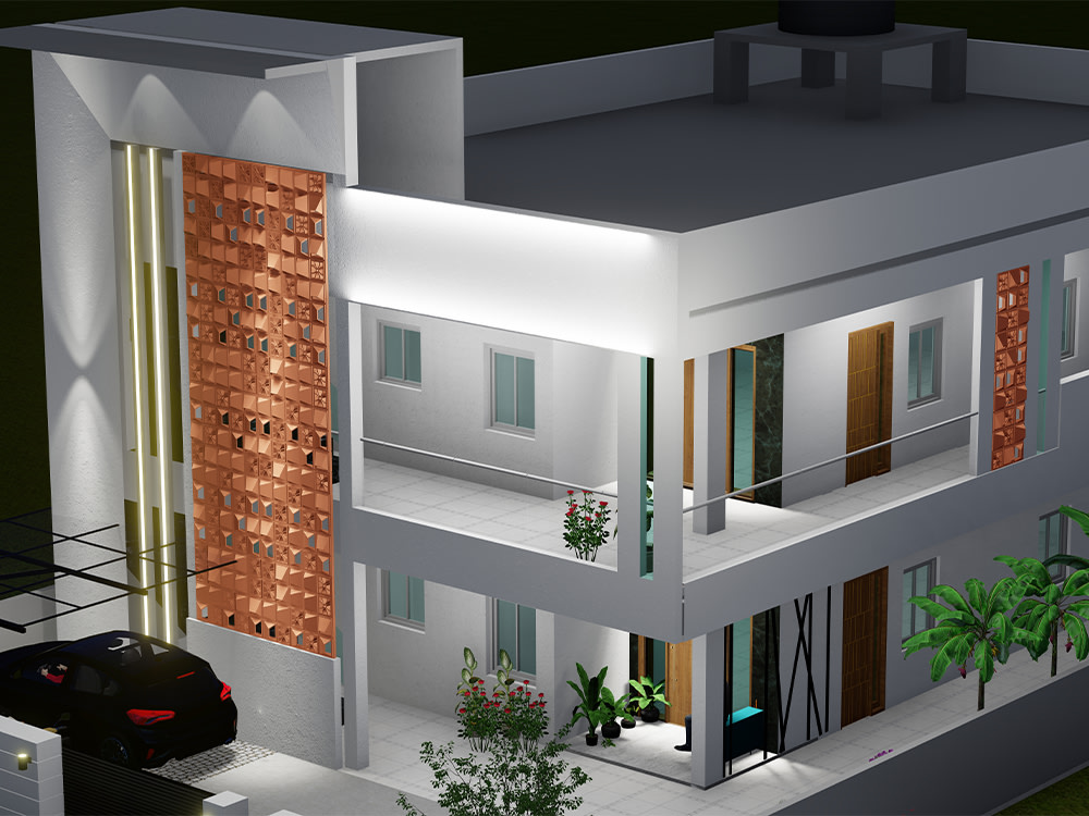 Photo realistic renderings of a multi family home. | Upwork