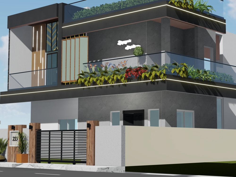Photo realistic renderings of a multi family home. | Upwork