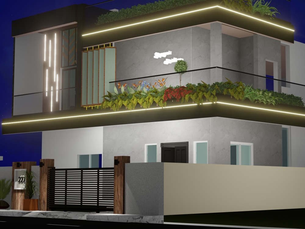 Photo realistic renderings of a multi family home. | Upwork