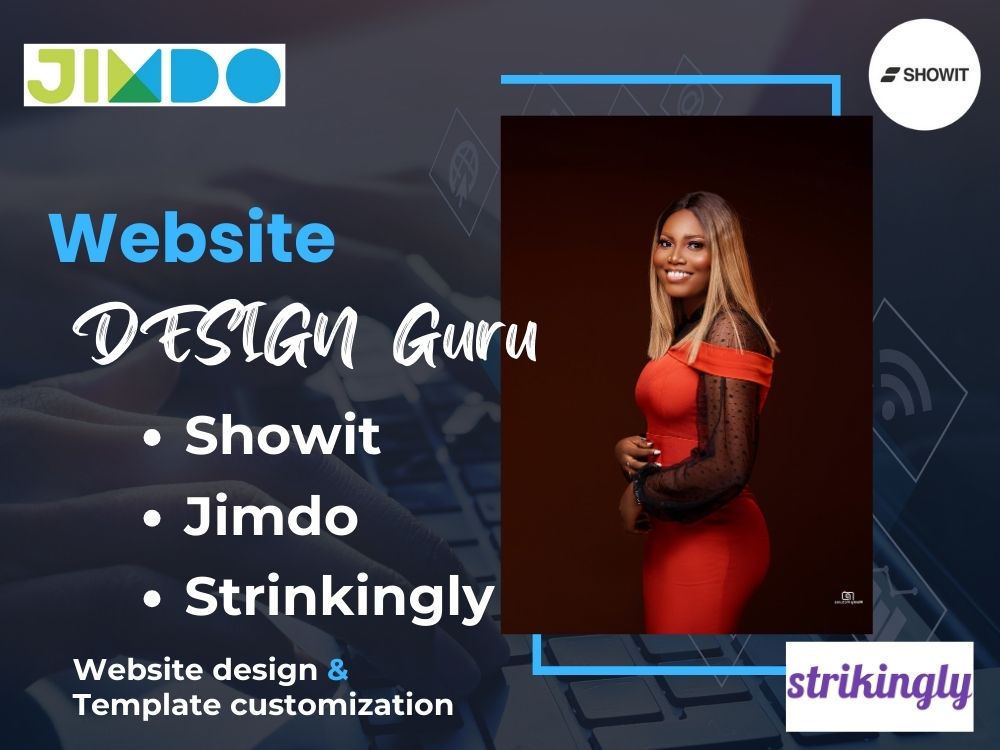 A customized design websites using showit, jimdo, strinkingly | Upwork