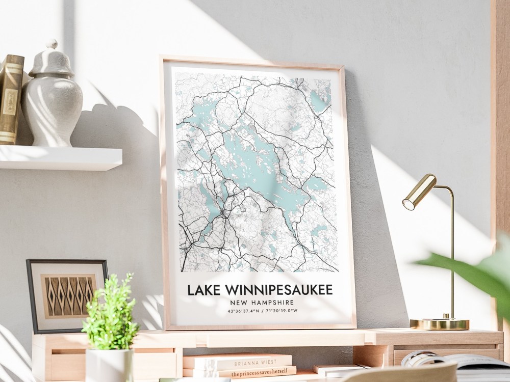 A custom lake map, any lake, digital download | Upwork