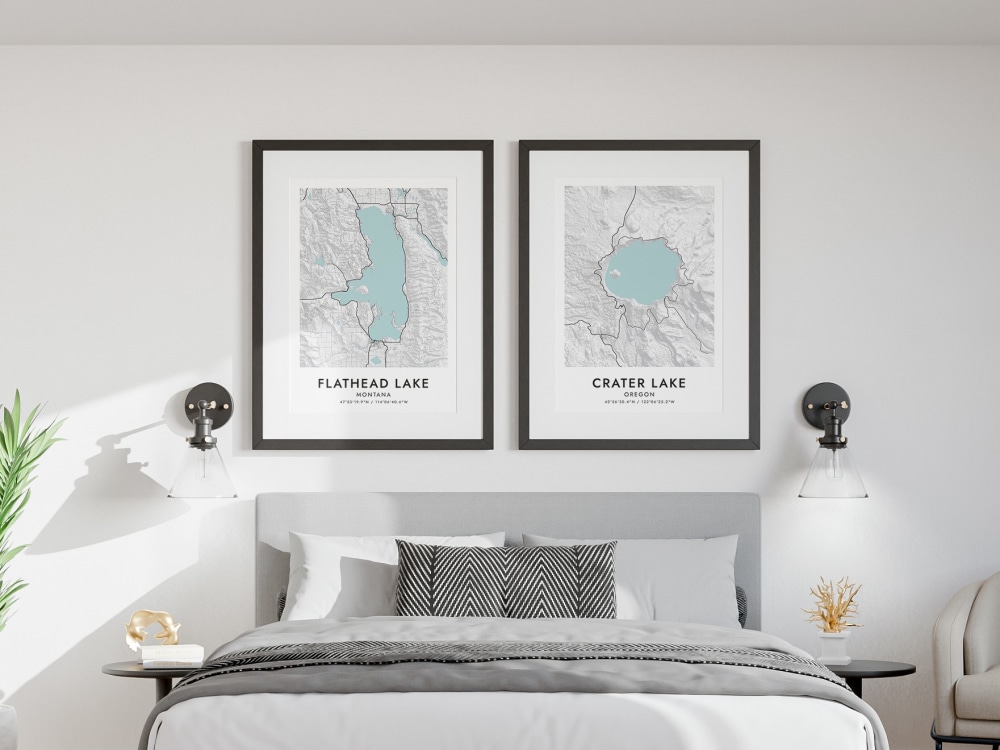 A custom lake map, any lake, digital download | Upwork